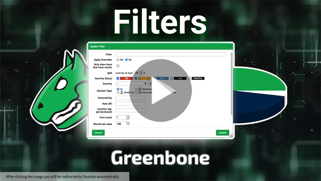 Setting up and Configuring Filters in Greenbone - community.greenbone.net